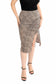 Women's Leopard Sexy Plus Size Side Split Skirt - Fashion-Forward Plus ...